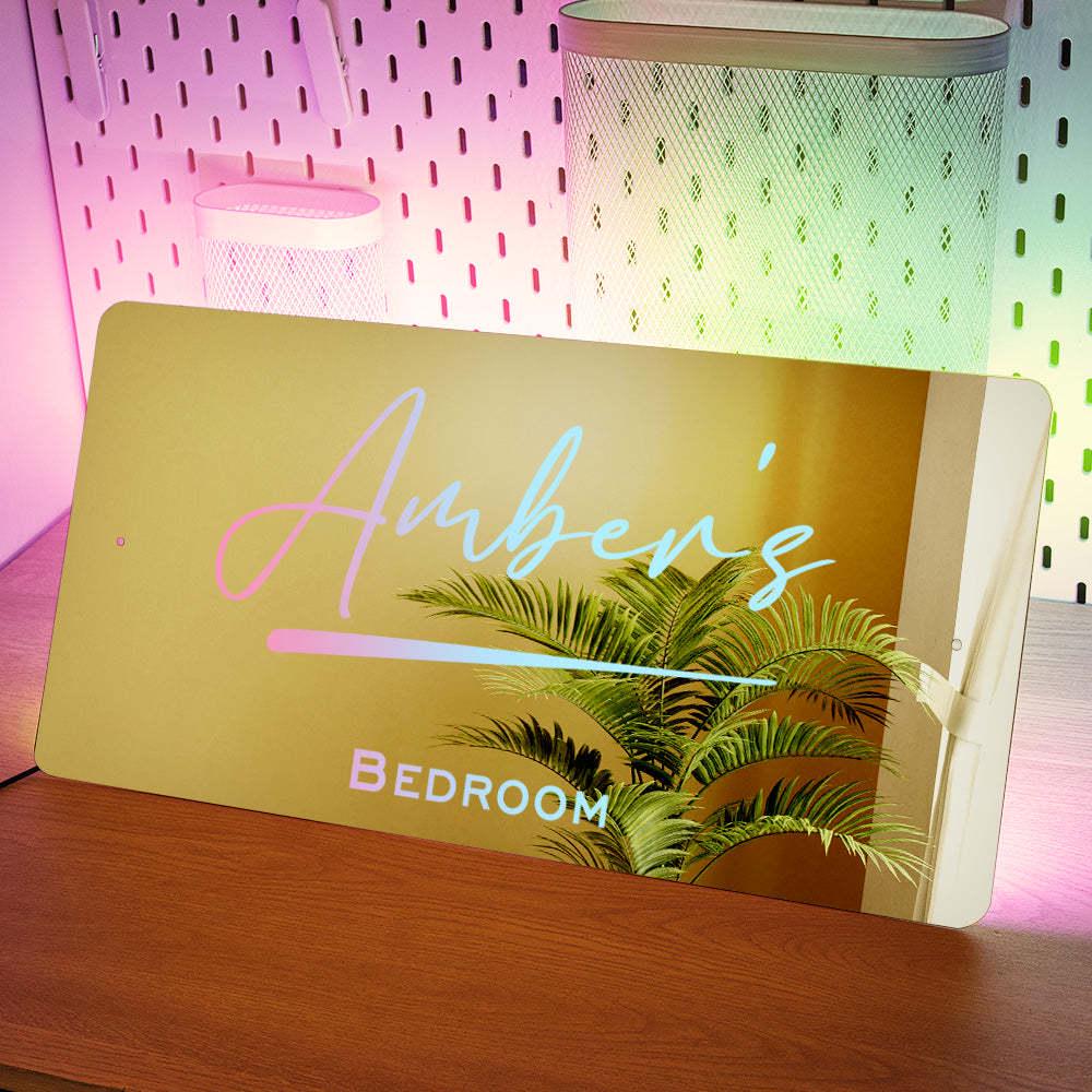 Personalised Name Mirror Light up Mirror Home Decoration New House ...