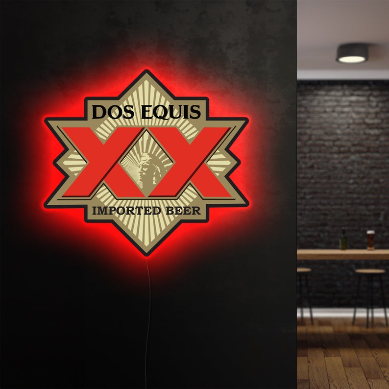 Dos Equis Neon Sign, Dos Equis XX Light, Dos Equis Beer Logo, Dos Equis ...