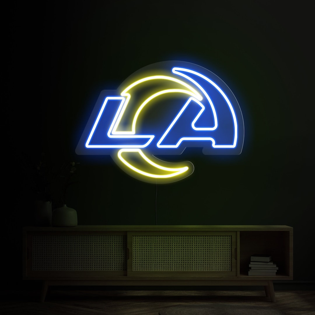 Los Angeles Rams Neon Sign LA Rams Light Logola Rams Light - Etsy
