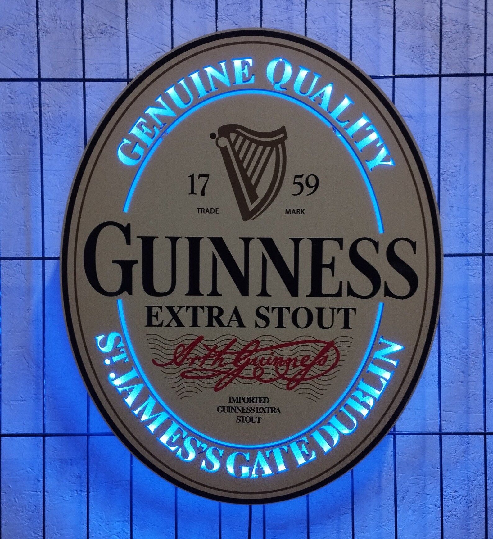 Guinness Neon Sign Guinness Logo Light Guinness Led Sign - Etsy