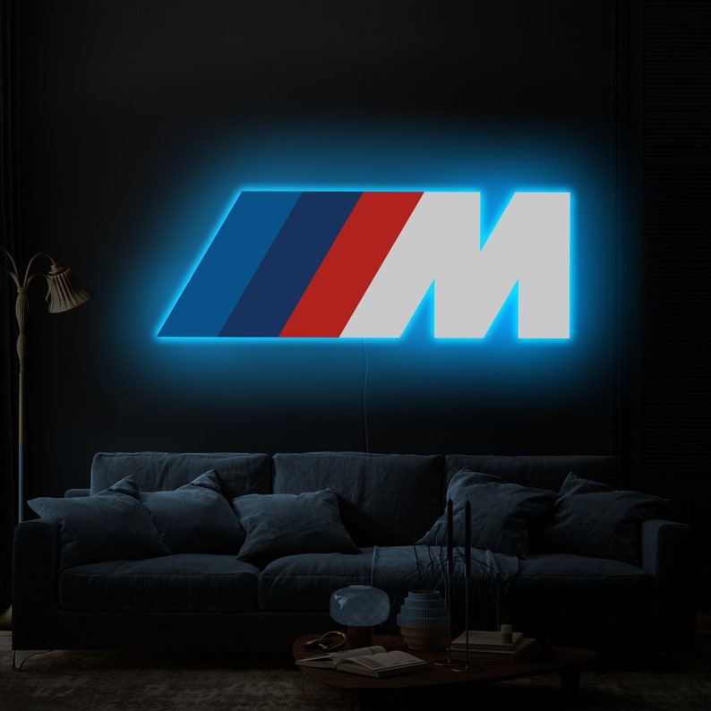 M Power Neon Sign, BMW M Logo Car Neon, Bmw M Led Sign, Bmw Neon Sign ...