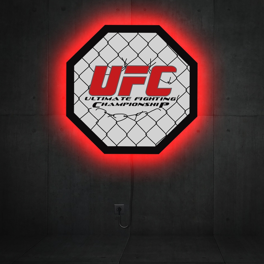 UFC Neon Sign Ufc Led Sign Ufc Light Up Ufc Neon Light Ufc - Etsy