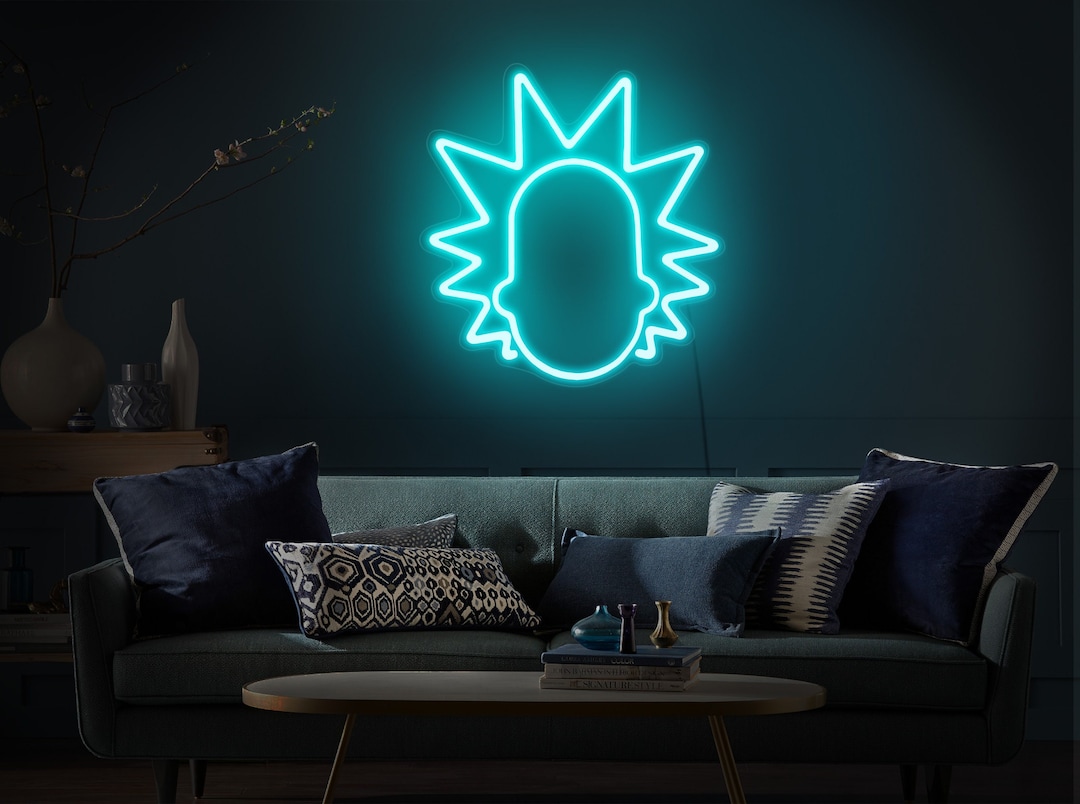Rick and Morty Neon Sign, Rick and Morty Light, Rick Neon Sign, Rick ...