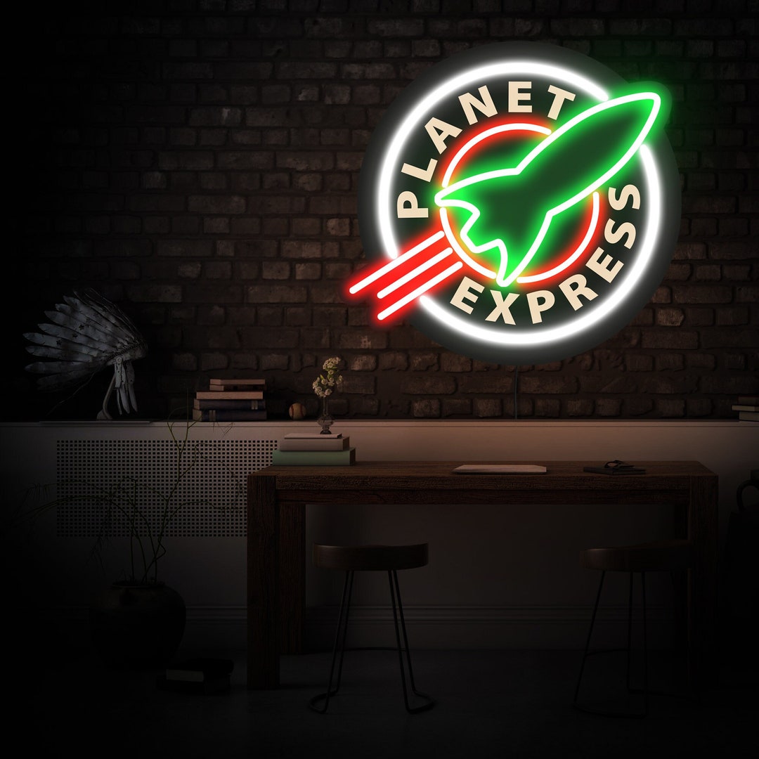 Planet Express Neon Sign Planet Express Light Planet Express - Etsy