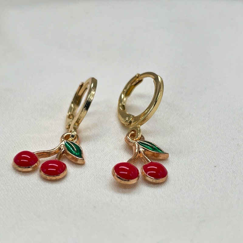 Cherry Earrings - Etsy