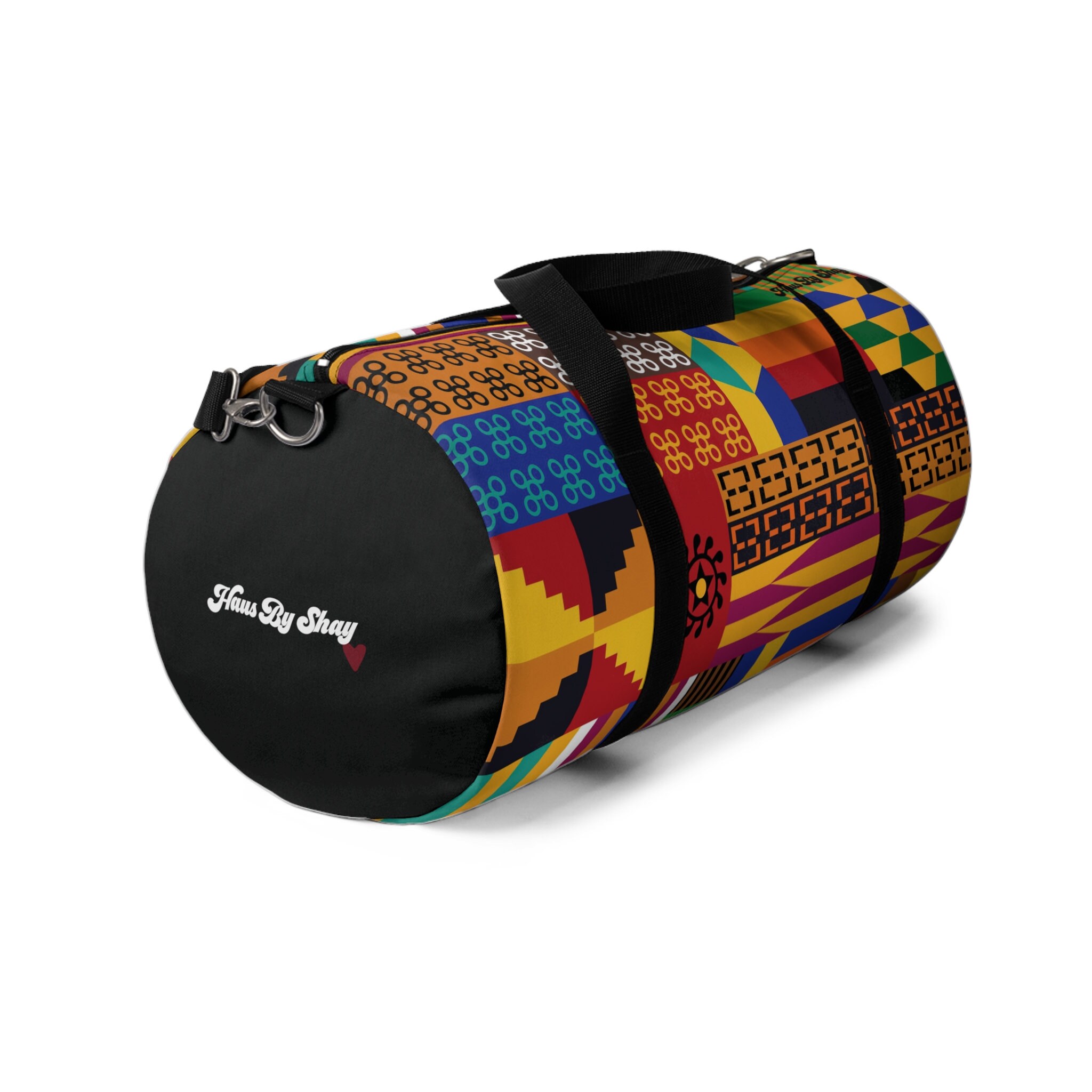 African Tribal Duffel Bag, Kente Cloth Design, Two Sizes, Ethnic Travel ...