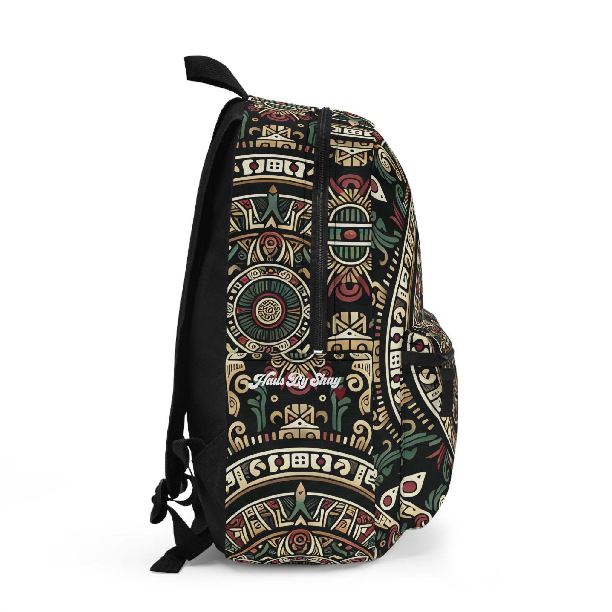 Tribal Medallion Backpack: Aztec Inspired Print, Ethnic Daypack - Etsy