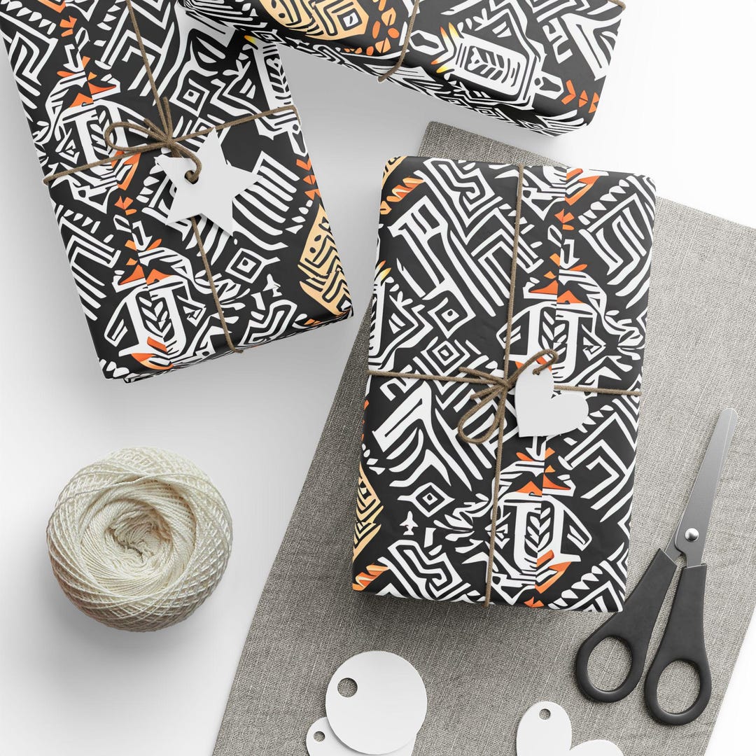 Boho Tribe Wrapping Paper - Etsy
