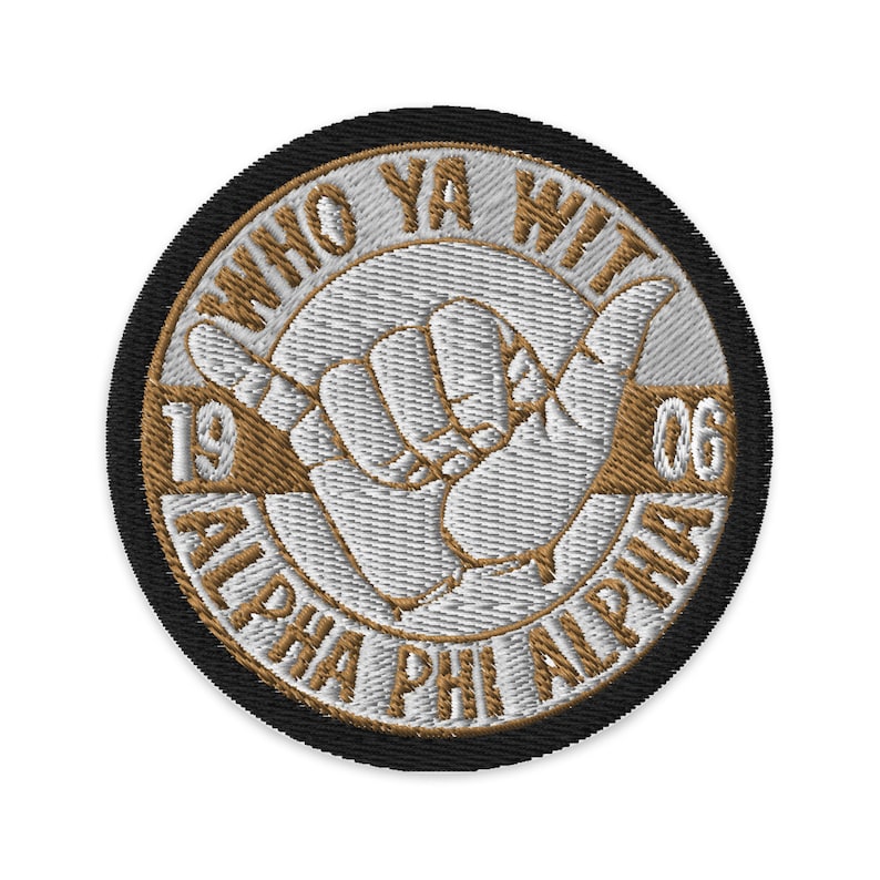 Alpha Phi Alpha Embroidered Patches - Etsy