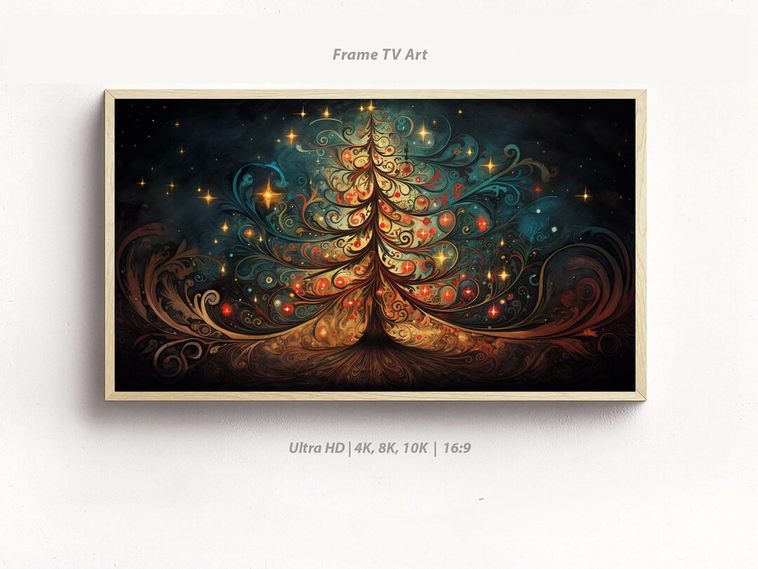 Abstract Christmas Tree TV Frame | Christmas Tree TV Frame | Christmas ...