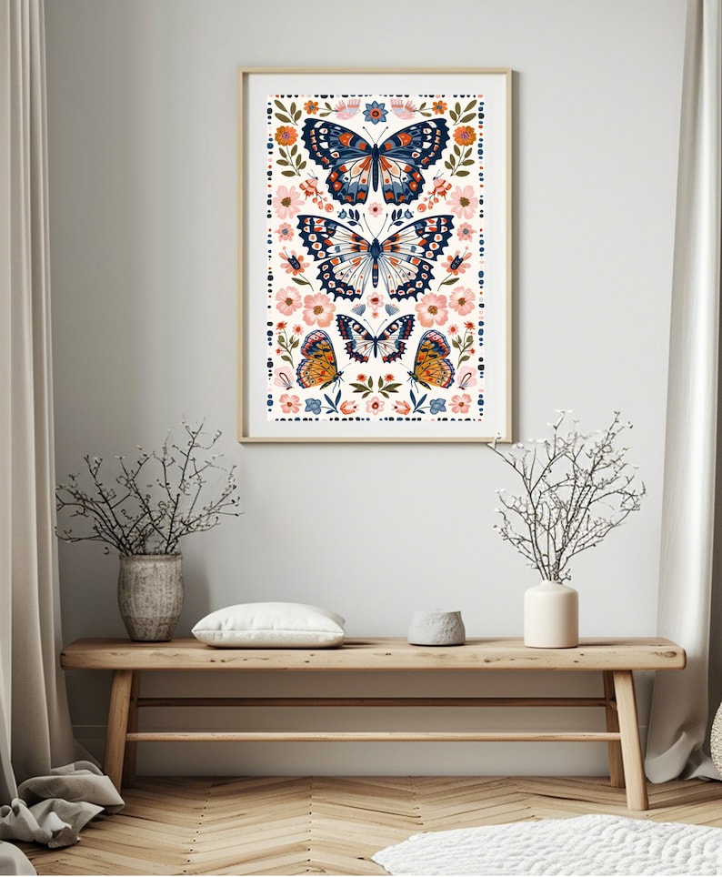 Butterfly Collection PRINTABLE Art Botanical Wall Decor Nature ...