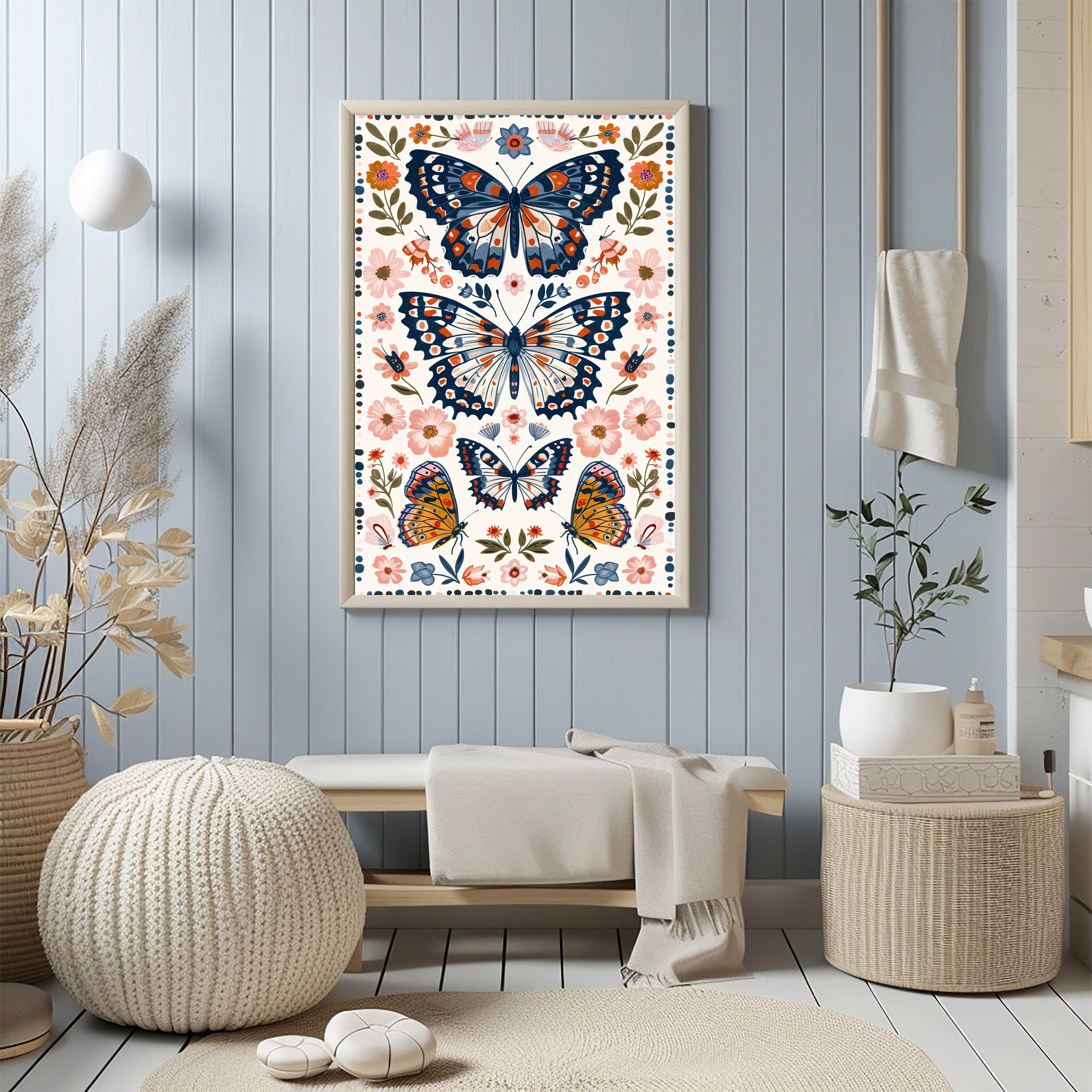 Butterfly Collection PRINTABLE Art Botanical Wall Decor Nature ...