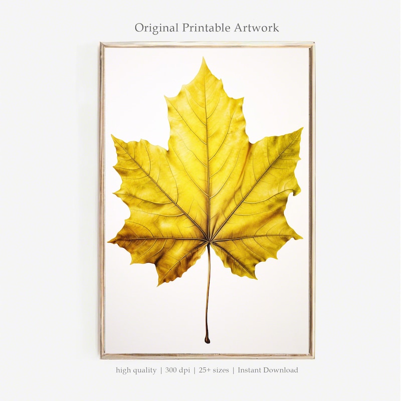 Yellow Leaf - Etsy