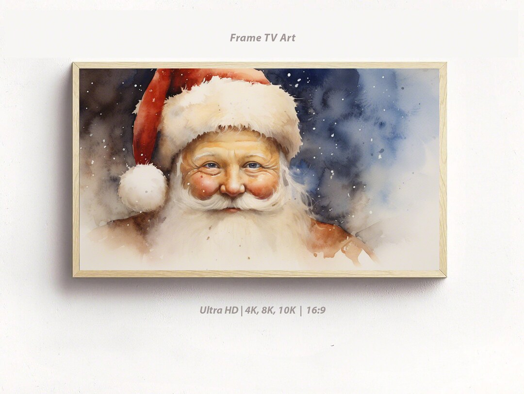 Smiling Santa Frame TV | Vintage Santa Claus Frame TV | Computer ...