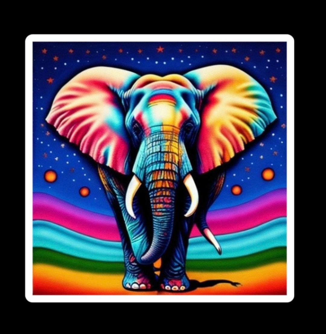 Elephant Sticker - Etsy
