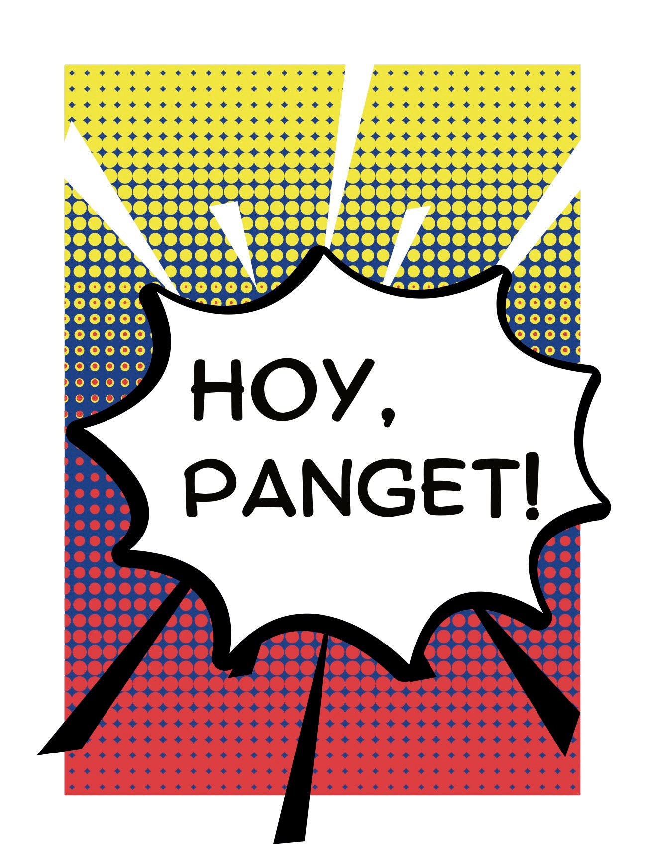 Hoy, Panget! Poster Digital Print - Etsy