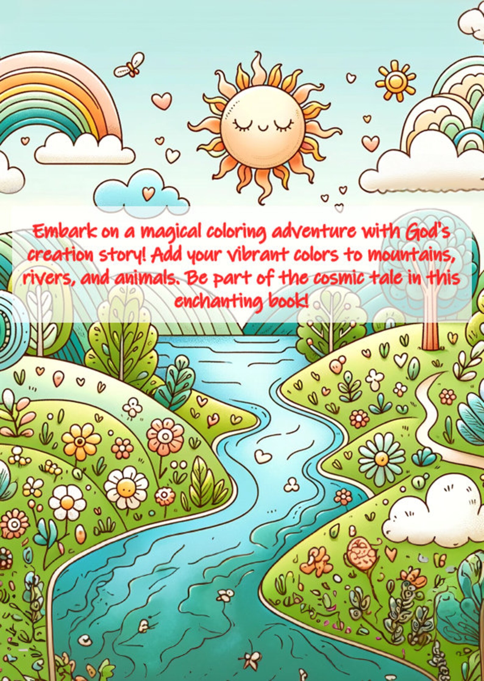 Creation Story Coloring Book - Etsy