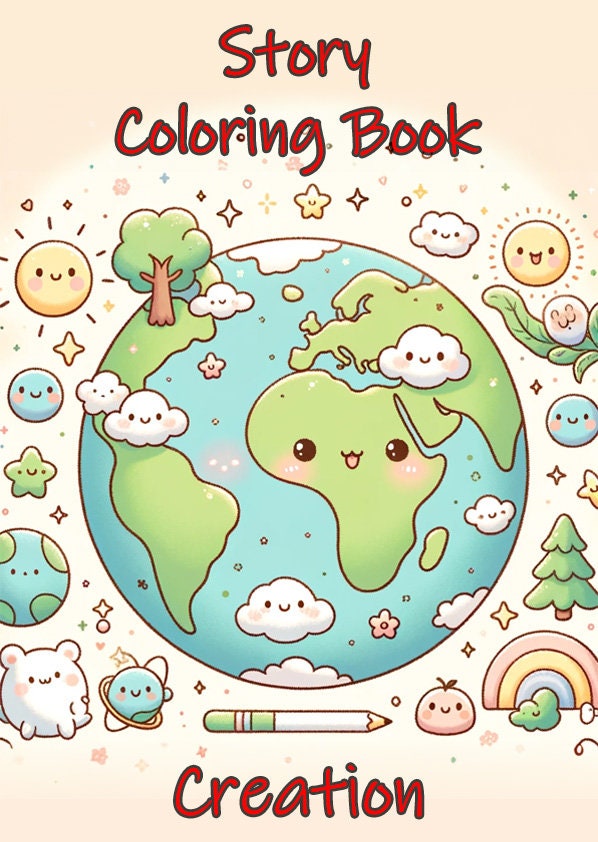 Creation Story Coloring Book - Etsy