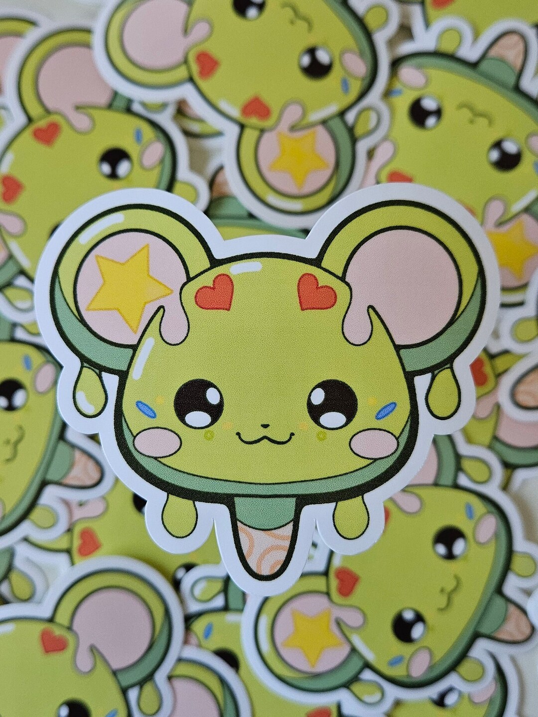 Summer Lime Popsicle Kawaii Cute Mouse Sticker for Journaling, Water ...