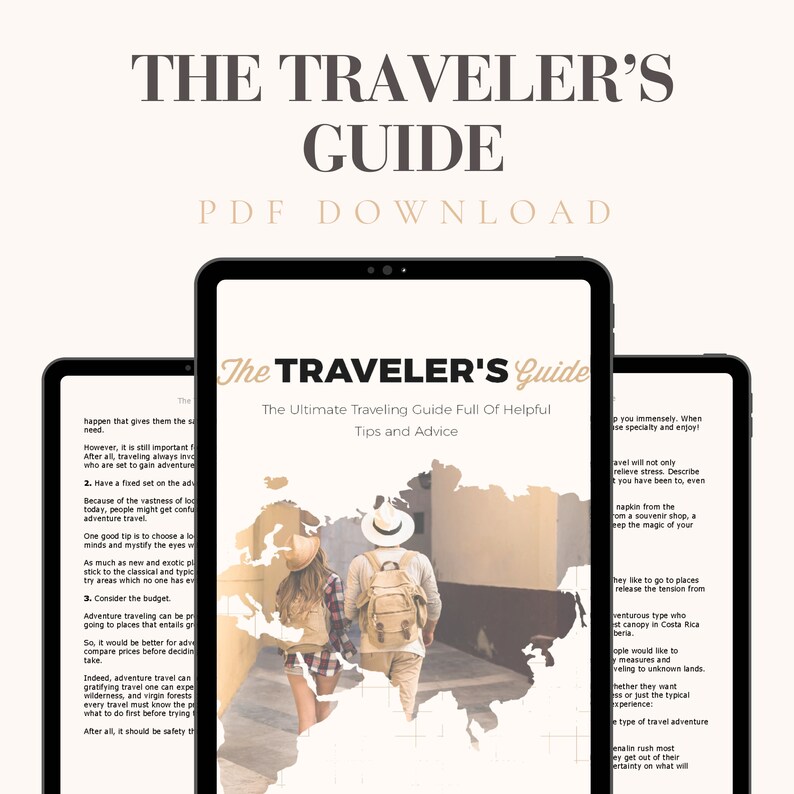 The Traveler's Guide Travel Guide Digital Download Instant Download PDF ...