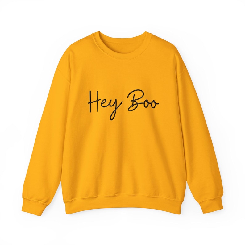 HEY BOO HALLOWEEN Sweatshirt, Ghost Sweatshirt, Halloween Crewneck, Hey ...