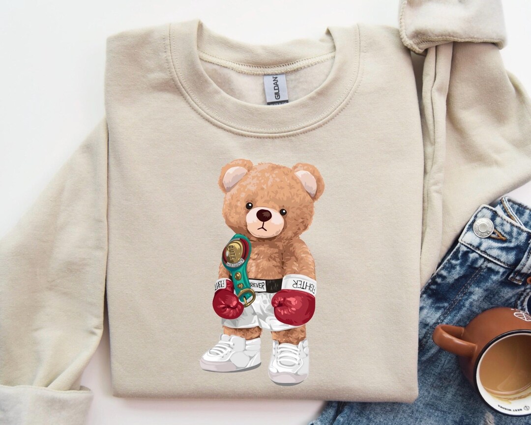 CANELO TEDDY BEAR Sweatshirt - Etsy