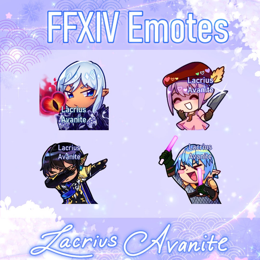 FFXIV Heavensward GIF & PNG Emotes! - Etsy