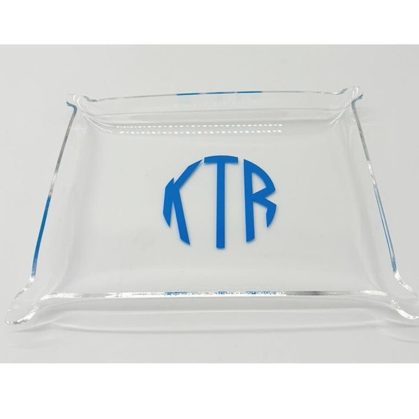 Acrylic Monogram Tray - Etsy