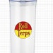 18.5 Ounce Clear Plastic Bottle With Straw University of Maryland Terps ...