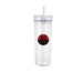 18.5 Ounce Clear Plastic Bottle With Straw University of Maryland Terps ...