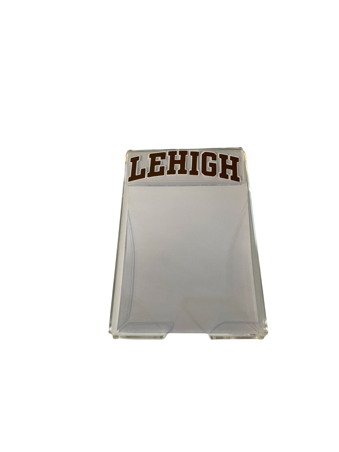 Customizable Clear Acrylic Memo Holder paper Included Lehigh University ... Customizable Clear Acrylic Memo Holder paper Included Lehigh University ...