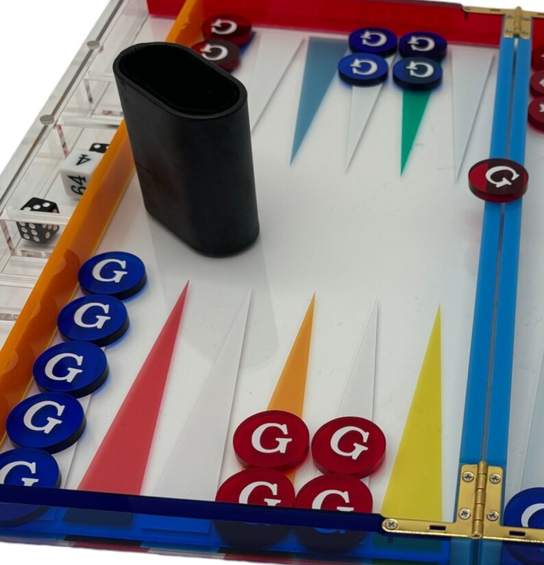 Hostess Gift/ Personalized Acrylic Backgammon Set With Monogrammed ...