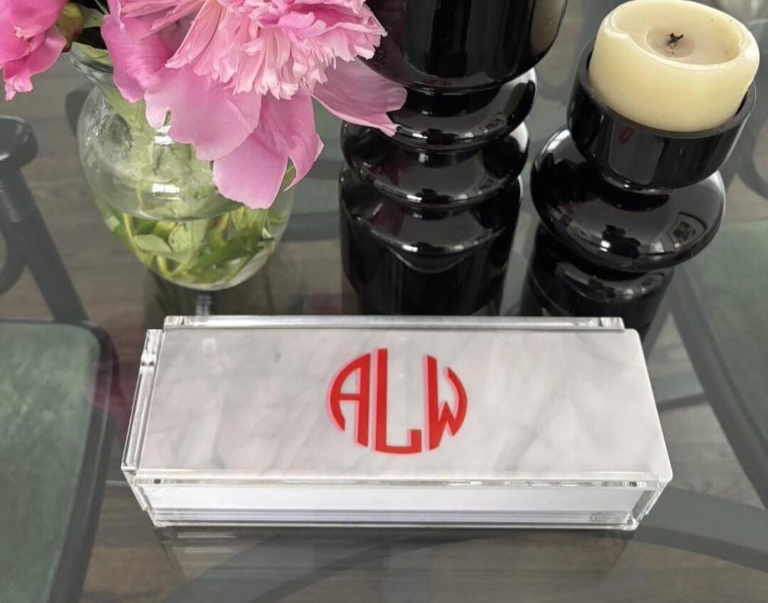 Personalized Luxury Acrylic Rummikub Set - Opaque White Marble - Etsy