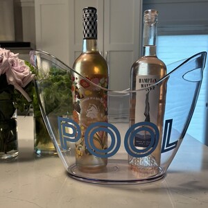 Acrylic Large 8 L Ice Bucket - POOL - Etsy