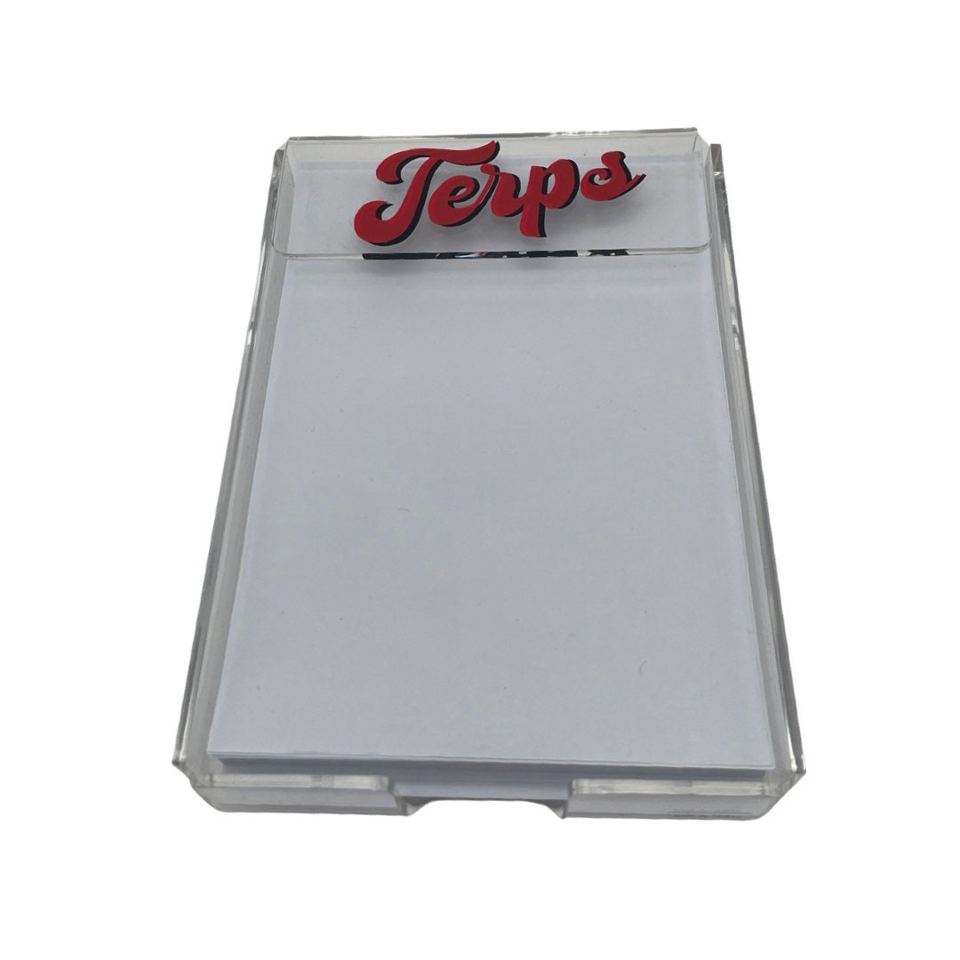 Customizable Clear Acrylic Memo Holder paper Included Univ of ...