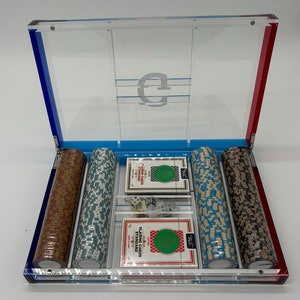 Personalized Acrylic Poker Set - Multi Color - Etsy