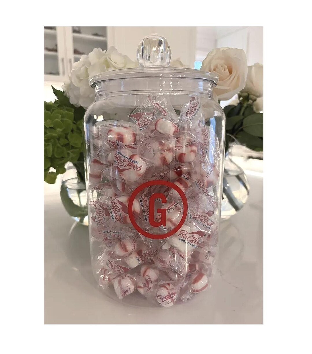 Customizable Acrylic 4" X 8" Tall Candy Jar - Etsy