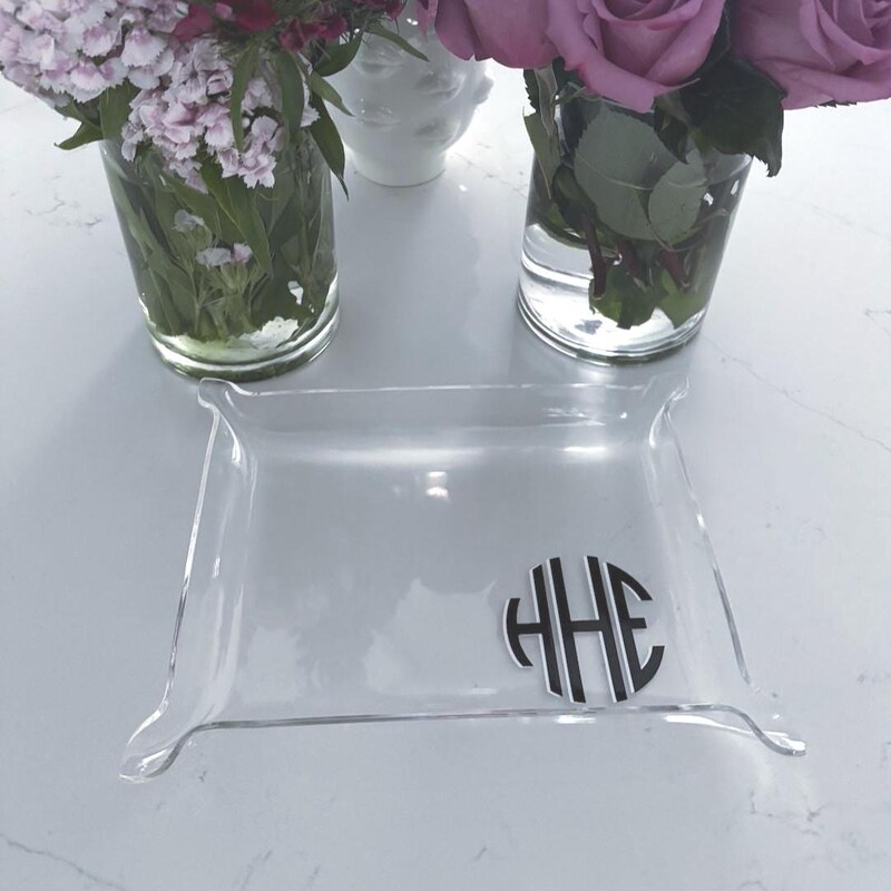 Acrylic Monogram Tray - Etsy