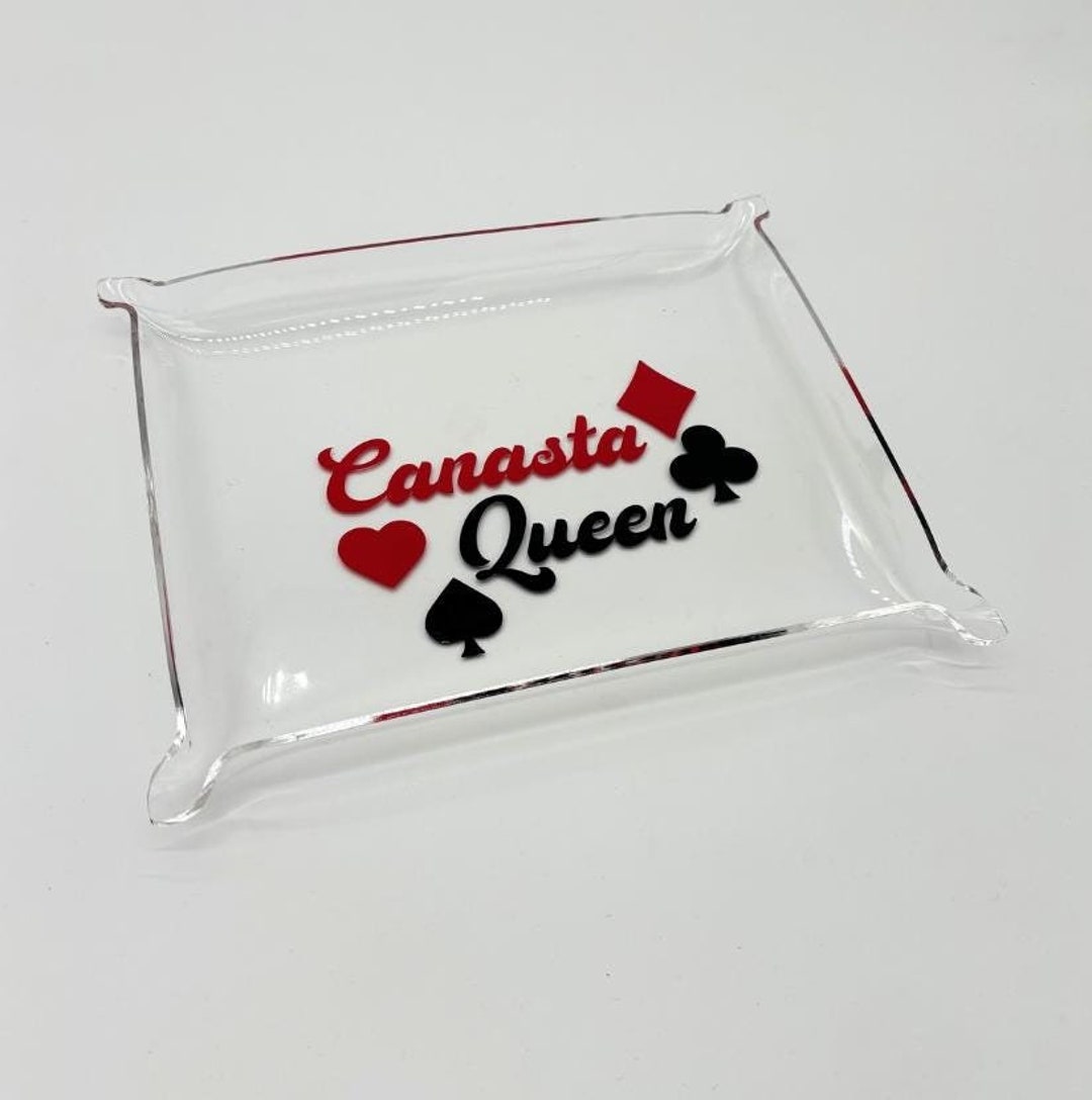 Classic 6 X 8 Acrylic Pinch Tray Canasta Queen - Etsy