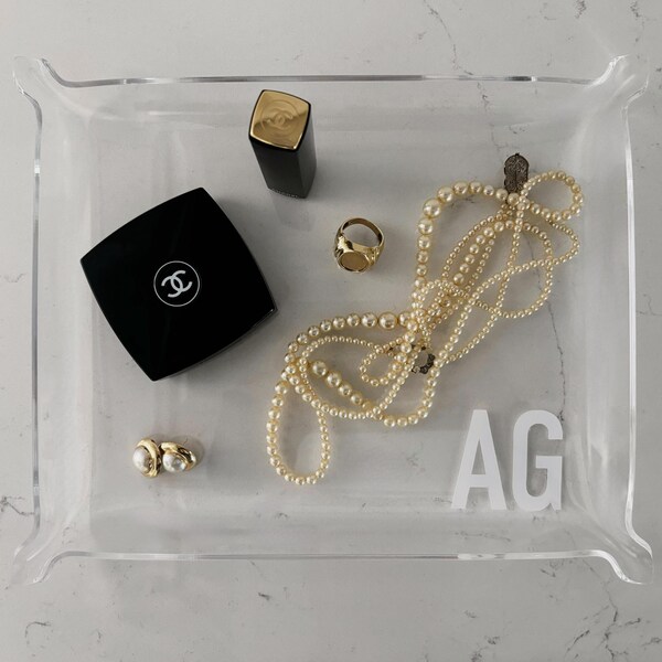 Acrylic Monogram Tray - Etsy