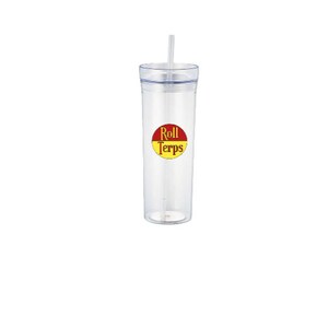 18.5 Ounce Clear Plastic Bottle With Straw University of Maryland Terps ...