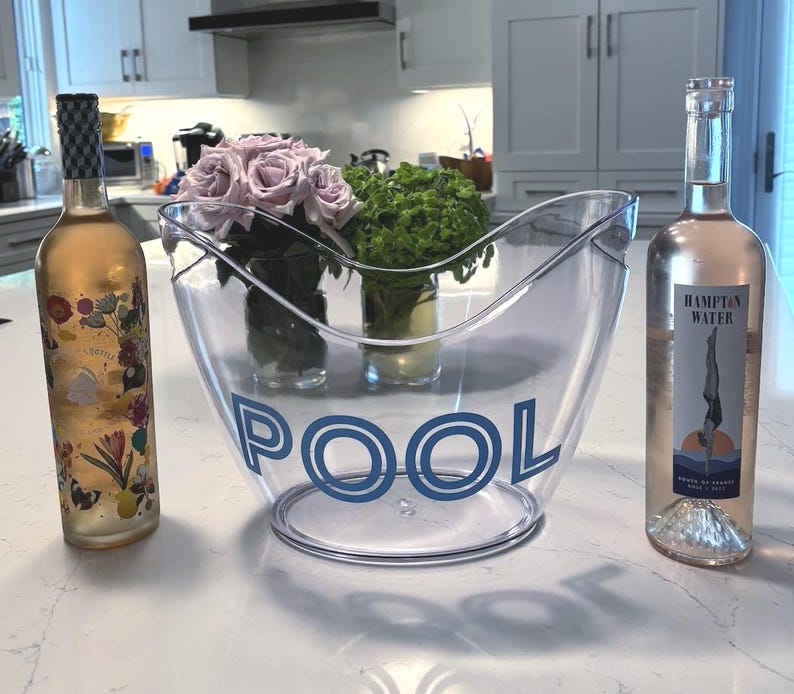 Acrylic Large 8 L Ice Bucket - POOL - Etsy