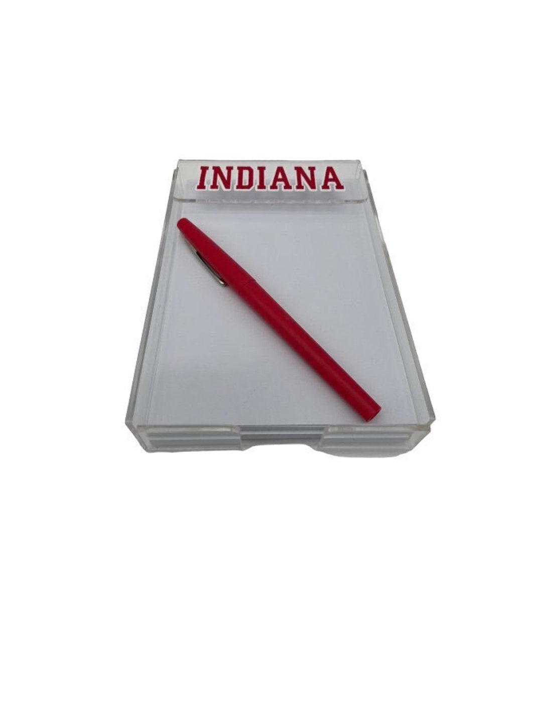 Customizable Clear Acrylic Memo Holder paper Included Indiana ...