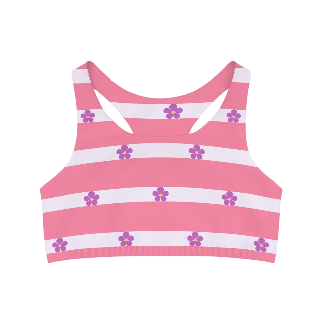 Sapphic Pride Flag Seamless Sports Bra, LGBT Pride Femme Lesbian ...