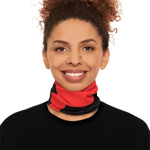 Anarchist Antifa Anti-fascist Flag Lightweight Neck Gaiter - Face Mask ...