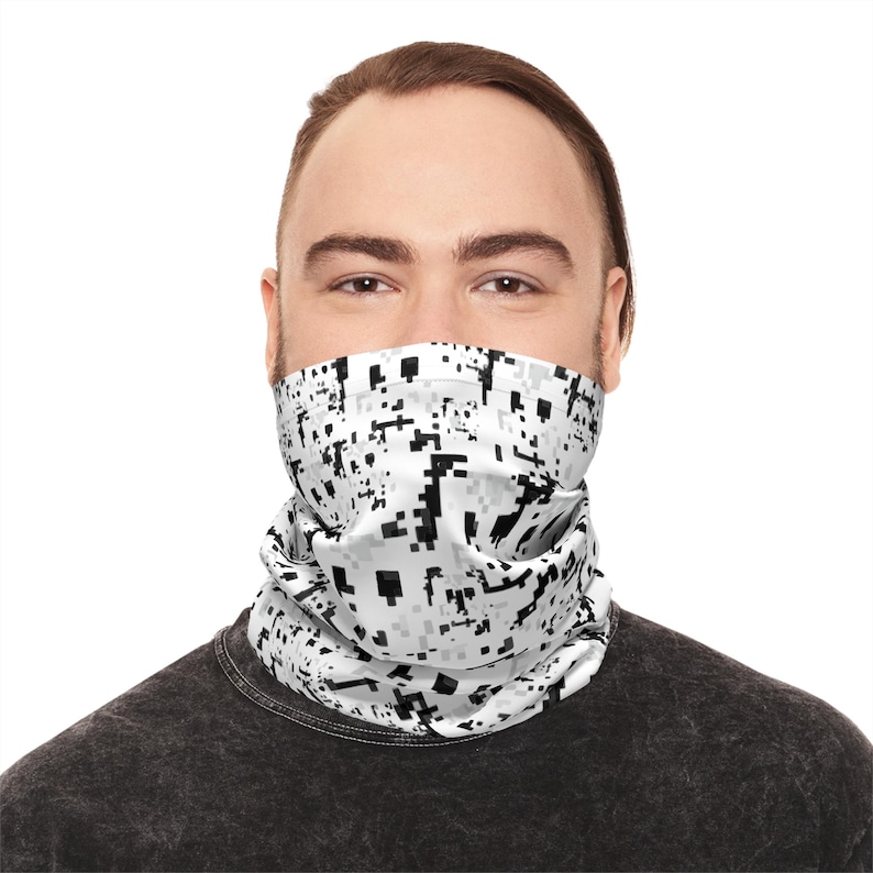 Anti-facial Recognition Anti-surveillance Face Cover - Black and White ...