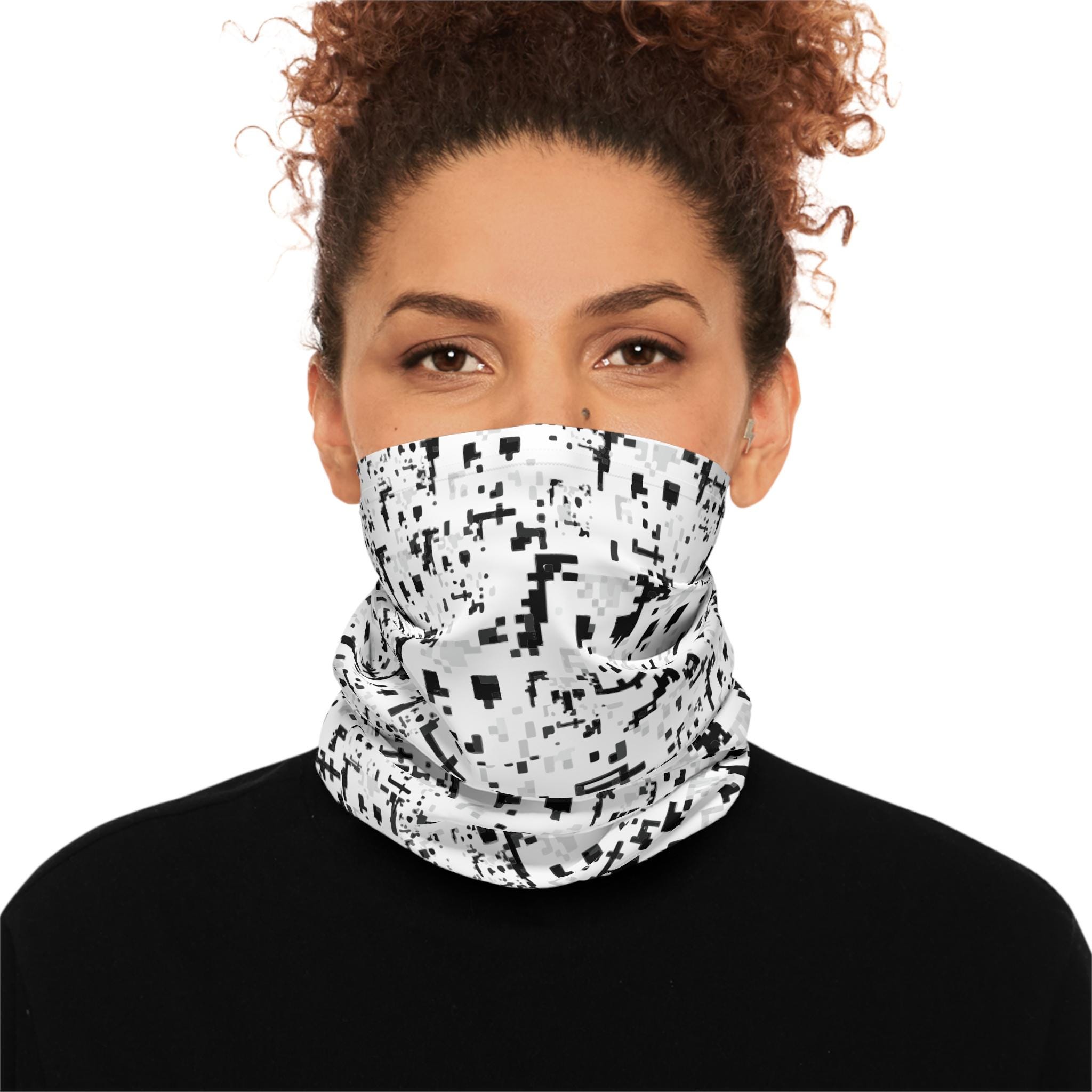 Anti-facial Recognition Anti-surveillance Face Cover - Black and White ...