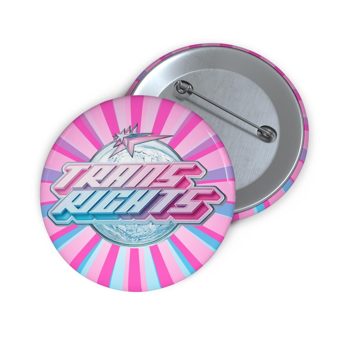 Trans Rights Transgender Pride Button Badge - 3 Sizes - Etsy