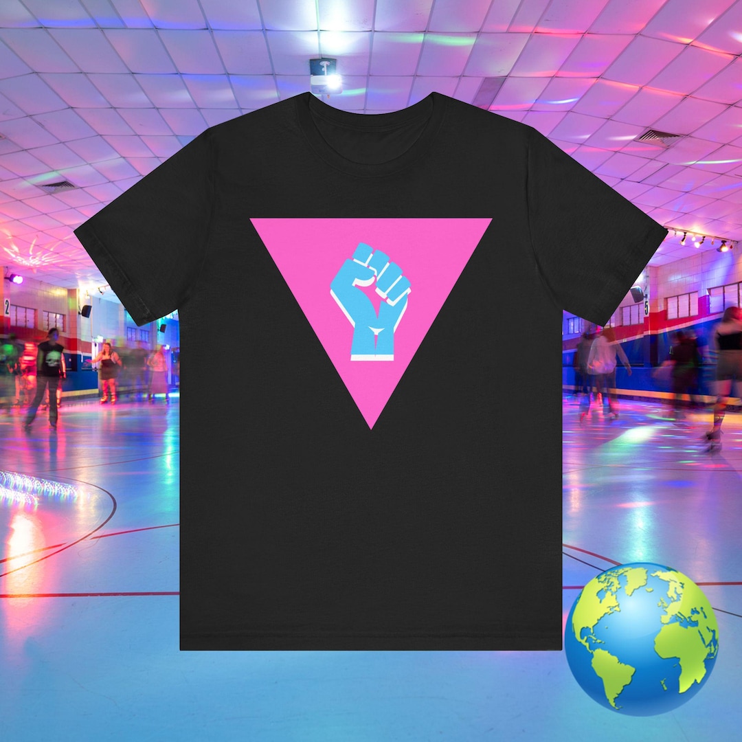 LGBTQ Pink Triangle Queer Resistance - Unisex T-shirt - an Original ...
