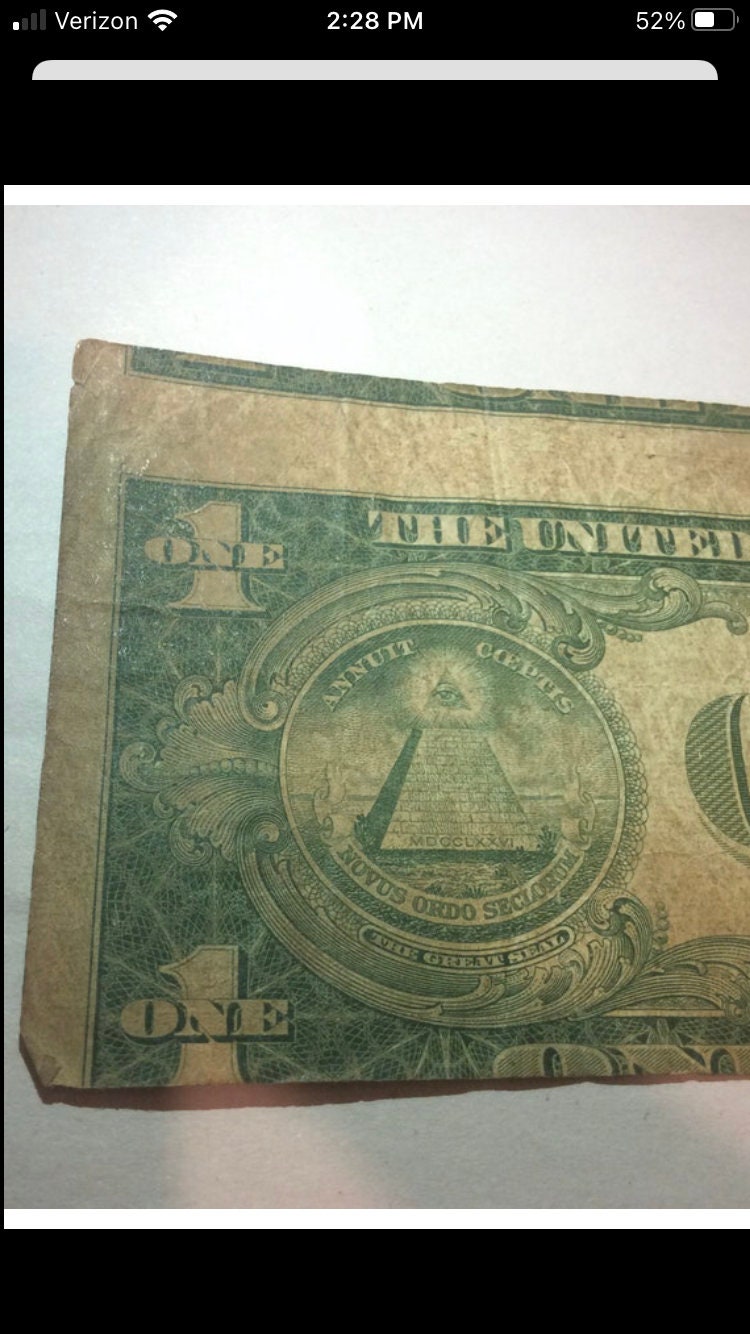 TWO Back Side Images Printed on the Same 1935 Bill Error- Major ...